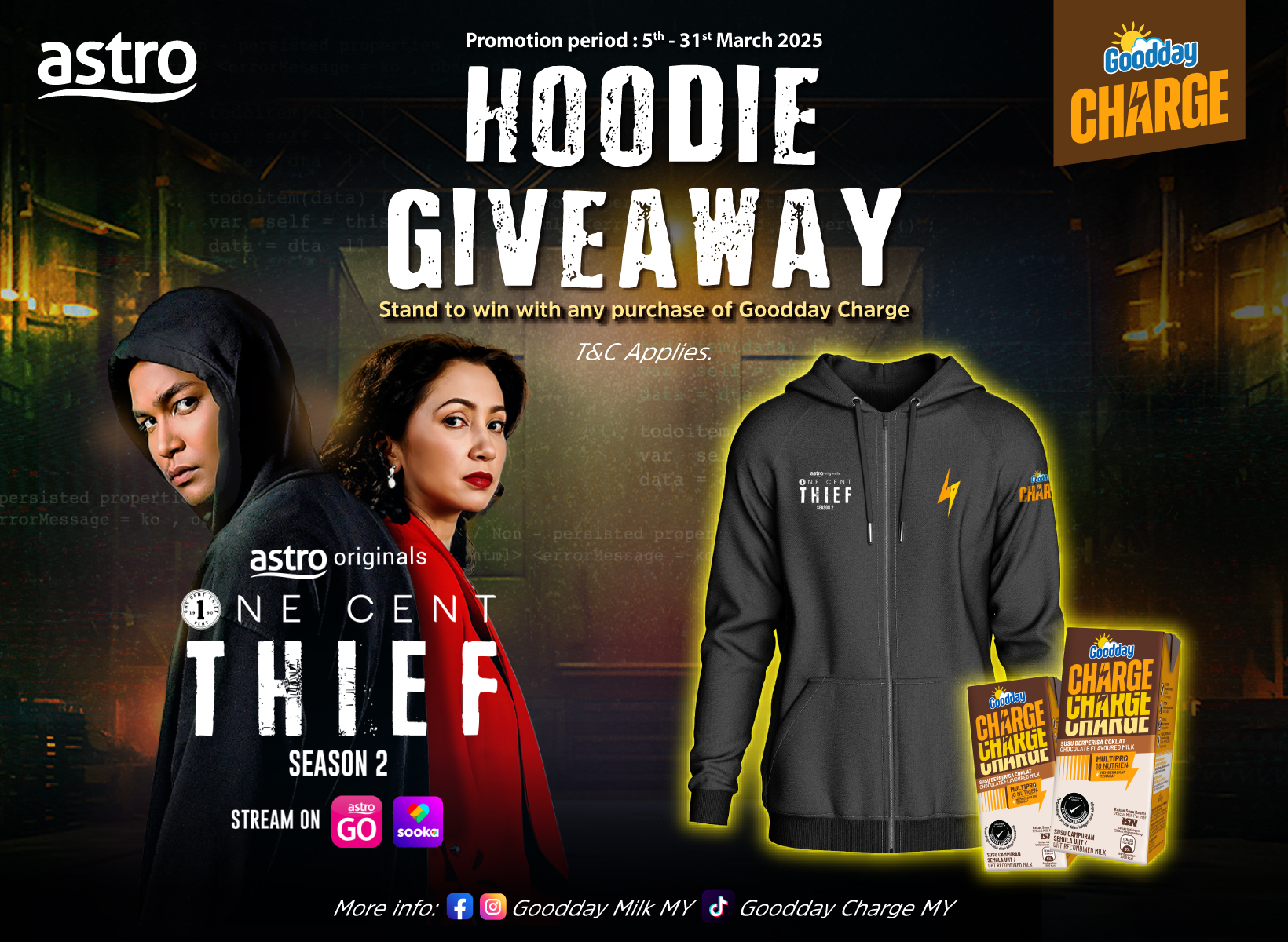 Goodday Charge x OCT Hoodie Giveaway